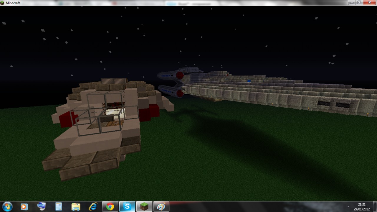Star Trek Valkyrie Class Fighter (zeppelin mod compatable) Minecraft Map